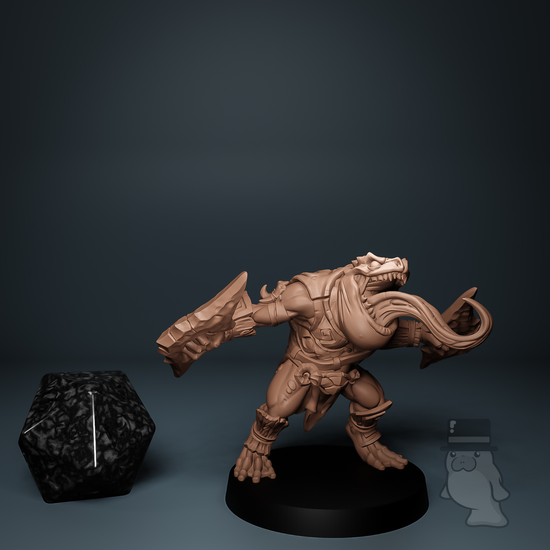 Gurunda Warrior 3 Swamp Gurunda Artisan Guild Mini Manatee New